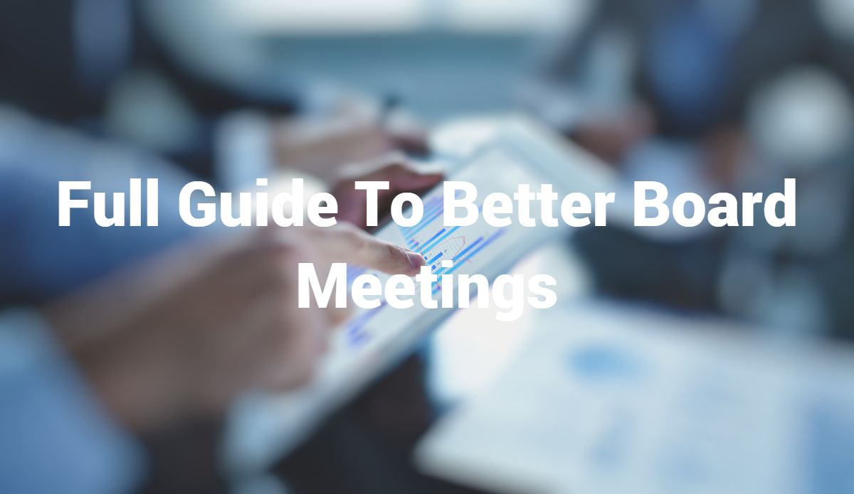 Make your board meetings better